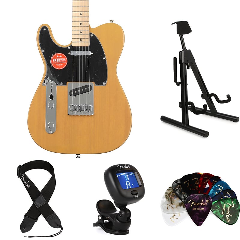Squier Affinity Left-handed Telecaster Essentials Bundle - | Reverb