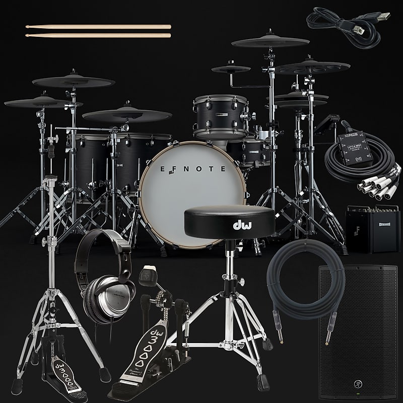 EFNOTE PRO 703X Electronic Drum Set - Black Oak COMPLETE DRUM | Reverb