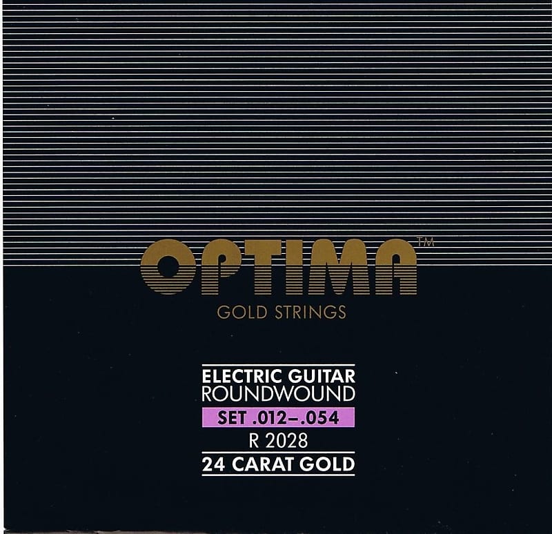 Optima/Maxima 24K Gold Electric Strings 12-54 | Reverb