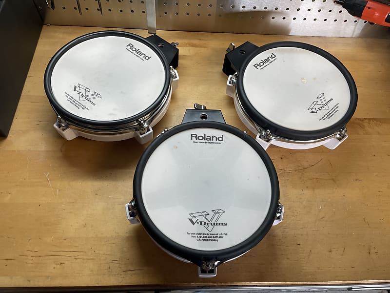 Roland PD-80 Single Trigger Mesh Head V-Drum Pads - 3 Pack - | Reverb