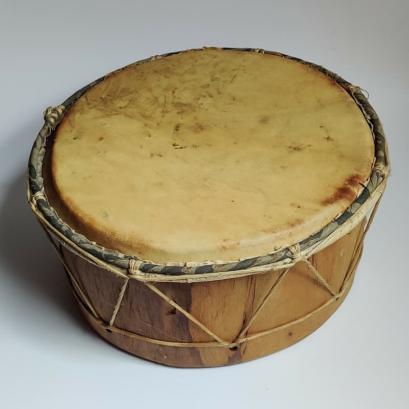 Handcrafted African Drum made With Wood & Animal Skin | Reverb