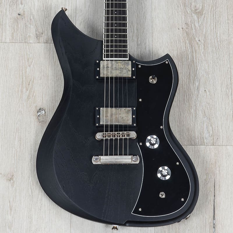 Dunable Yeti Guitar, Matte Black, Ebony Fretboard, Slugwolf | Reverb
