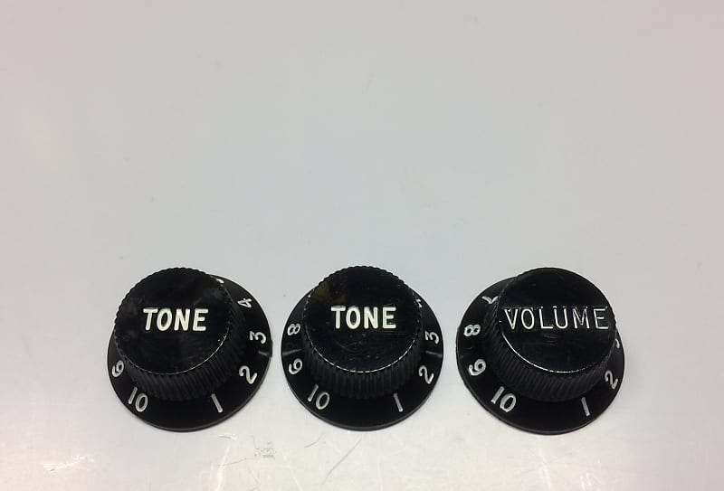 Stratocaster Style Knobs Black | Reverb