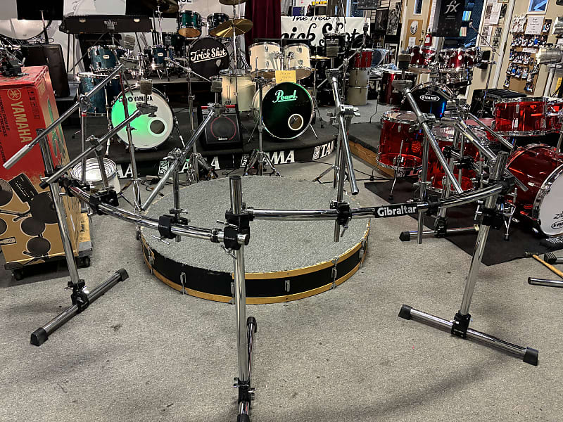 Gibraltar GRS-450 4 sided Double Bass drum rack 2018 - chrome | Reverb