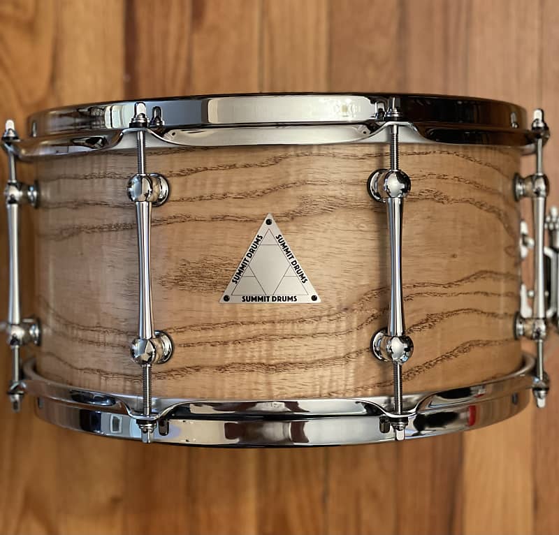 Summit Drums 13x7 Curly Ash Solid steam bent 2022 | Reverb