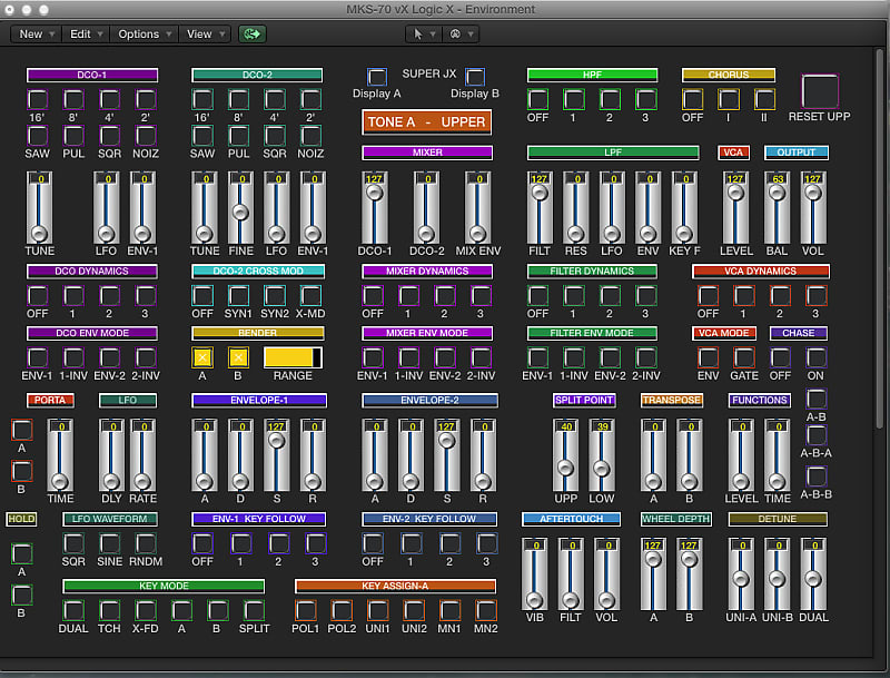 Virtual PG-800 editor / programmer MKS-70 / JX-10 / JX-8P | Reverb