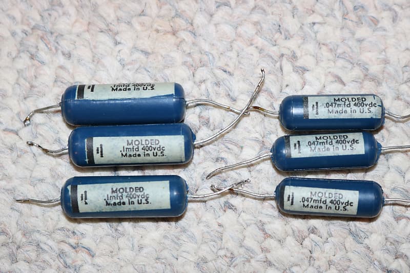 Vintage 1960s Ajax Blue Molded Capacitor Lot - for | Reverb Canada