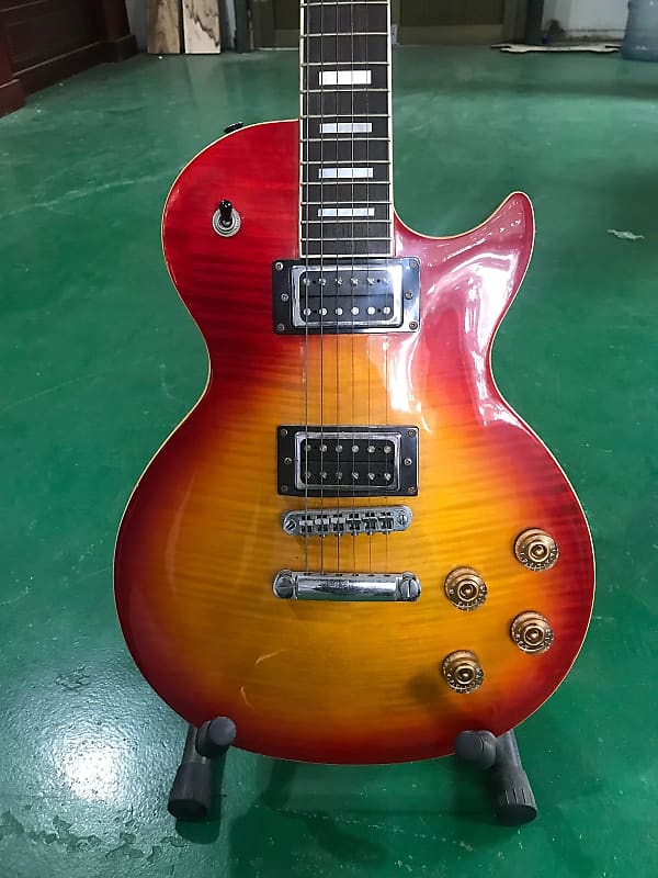Cherry Burst Custom Guitar LP Style Body, Rosewood | Reverb