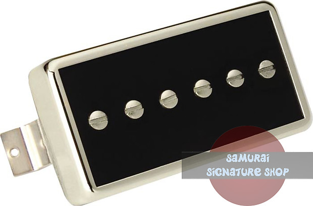 NEW P94 Alnico V Pickups Set Humbucker Sized P90 Chrome Black | Reverb