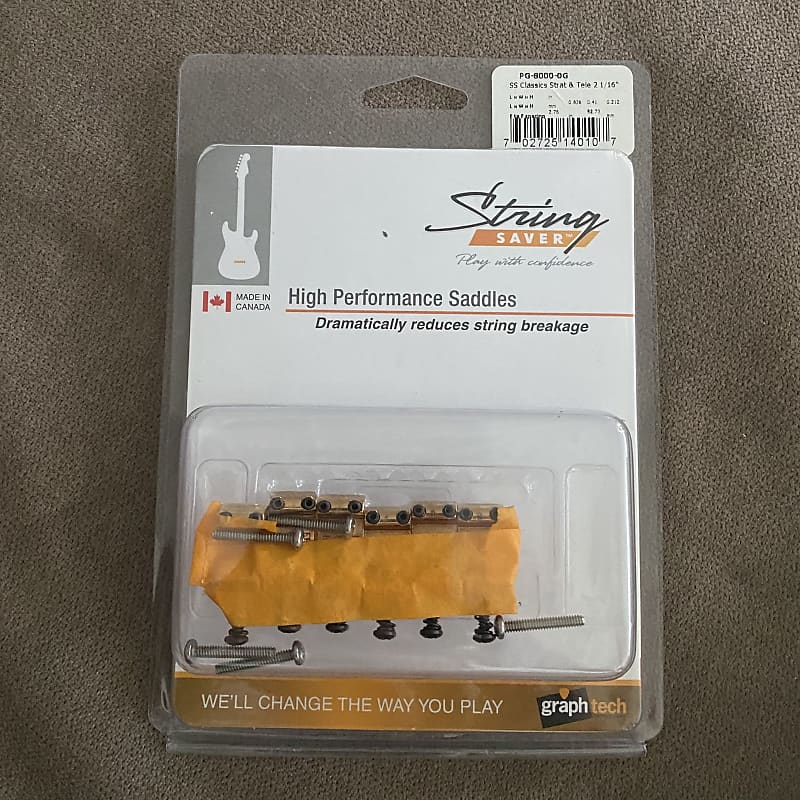 Graph Tech PG-8000-OG String Saver Strat & Tele Style Saddles | Reverb