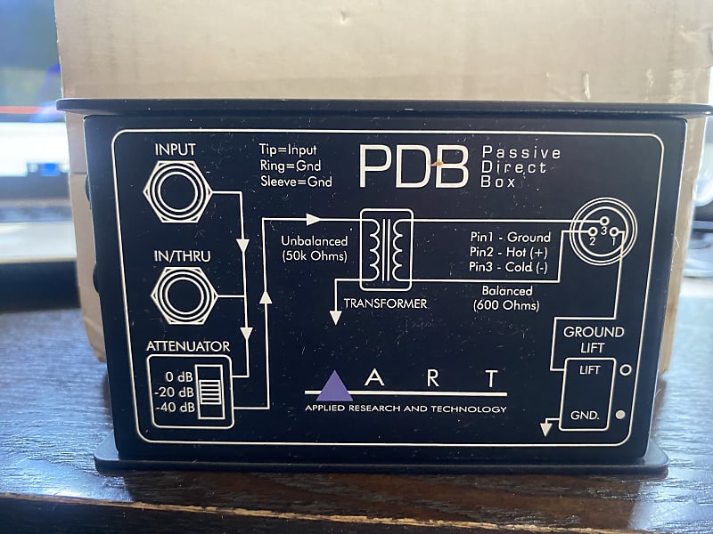 ART PDB Passive Direct Box 2010 - Present - Black | Reverb Canada