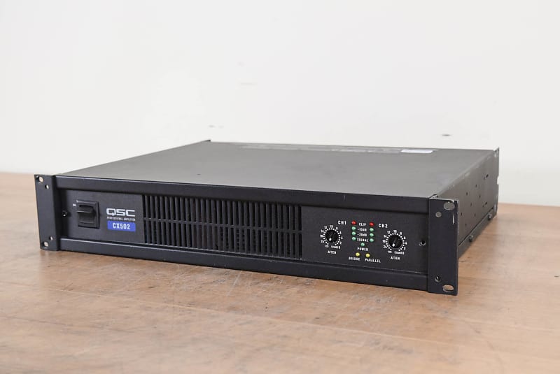QSC CX502 Two-Channel Power Amplifier (church owned) CG00RL5 | Reverb