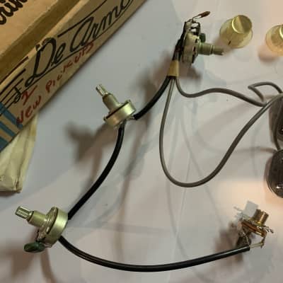 DeArmond 55-FB-12 Two Pickups w/Complete Wiring Harness and | Reverb