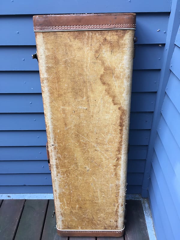 Fender vintage guitar Case 1958 - Tweed style , Stratocaster, | Reverb