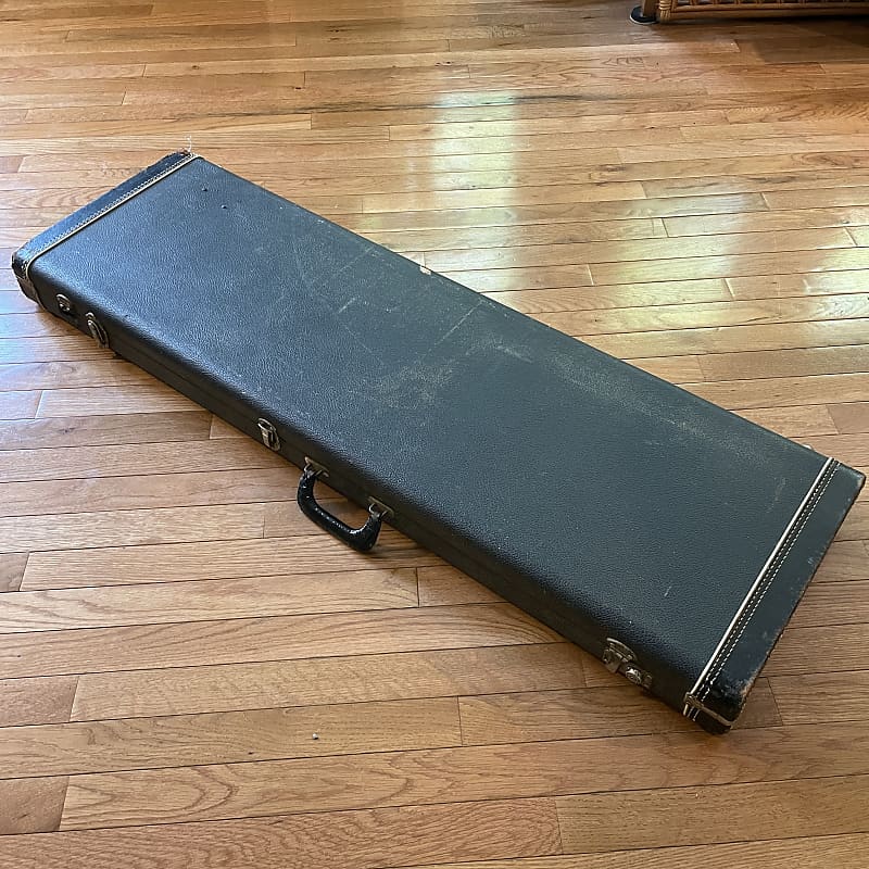 Fender Bass Hardshell Case 1960s - Black with Orange Plush | Reverb