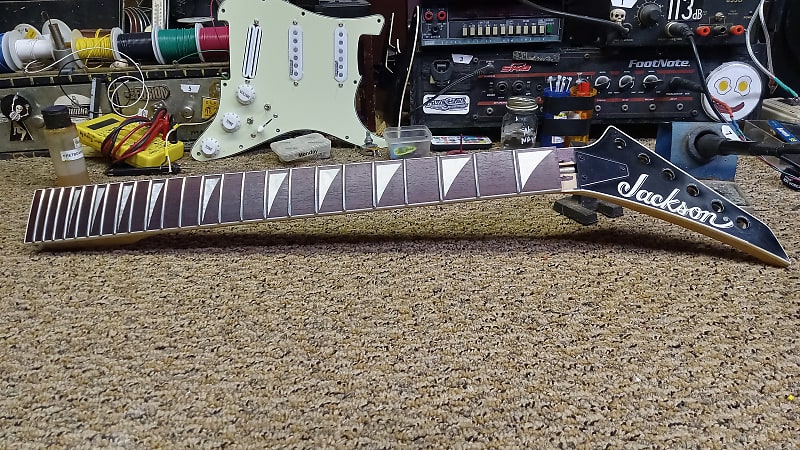 Genuine Jackson 24 Fret Shark Fin Neck, Locking Nut for Your | Reverb