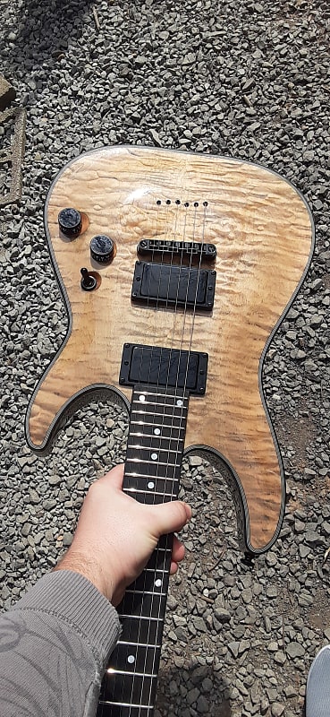 Schecter C-1 Snow Leopard 6 String Electric Guitar | Reverb