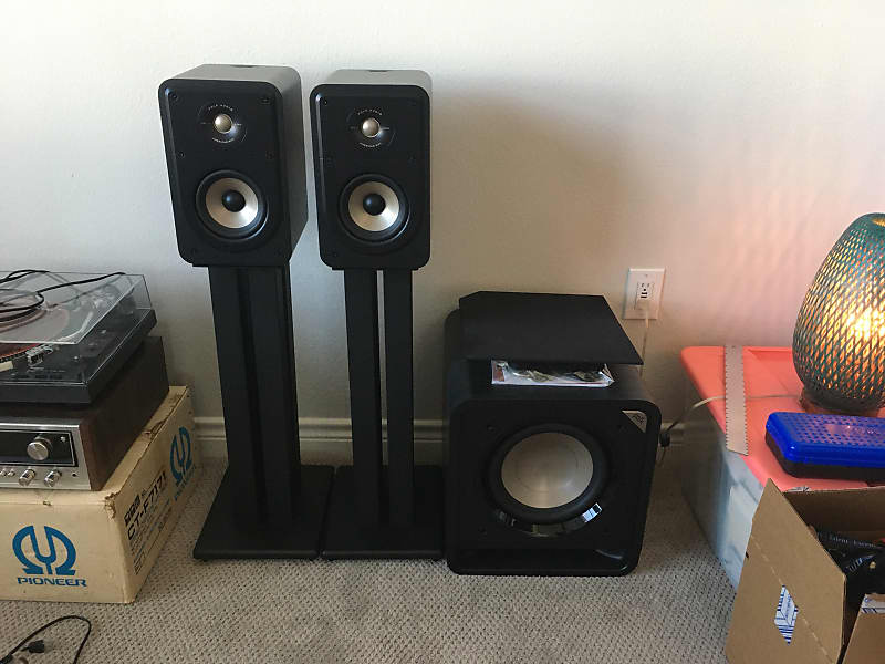 Polk ES15s With Matching Polk HTS10 Home Stereo Hi-Fi System | Reverb