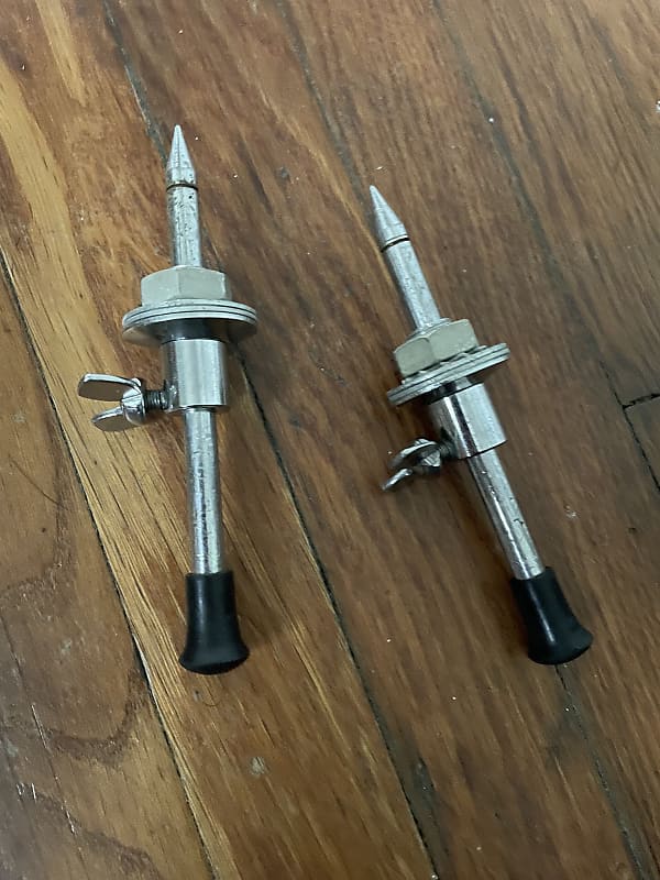 Ludwig Bass Drum Spurs 1960s Chrome | Reverb