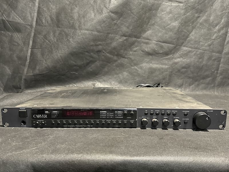 Carver PSC-60 Sonic Holography Preamplifier Tuner - MIJ Black | Reverb