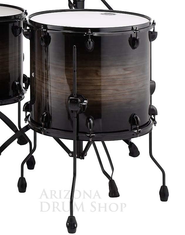 Mapex Armory 18 x16 Floor Tom ARF1816BTK Black Dawn w/ Black | Reverb