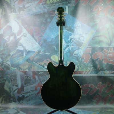 Epiphone Japan Riviera 1981 Transparent Green MIJ Matsumoku | Reverb