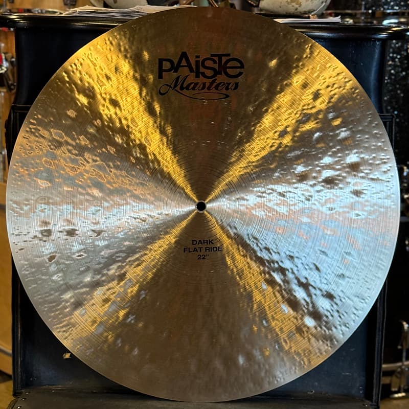 NEW Paiste 22" Masters Dark Flat Ride Cymbal - 2736g | Reverb
