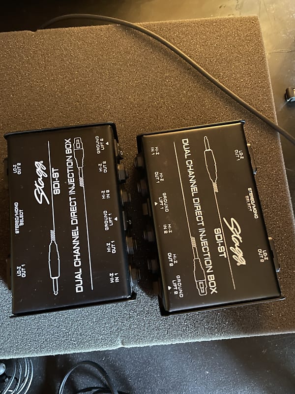 2x Stagg SDI-ST Passive DI Boxes | Reverb