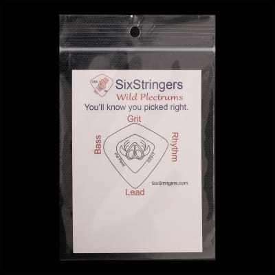 Graphite Guitar Pick SixStringers Wild Plectrum Graphtex 3mm | Reverb