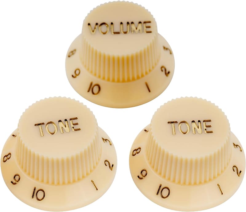 Metric Strat Knobs 1 Volume 2 Tone Control Knobs Set for | Reverb