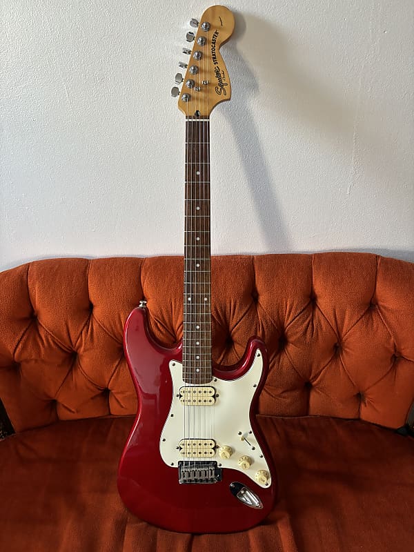 Squier HH Standard Series Stratocaster 70s headstock 2000s - | Reverb