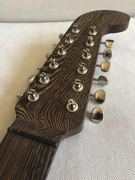 Warmoth 12-string Wenge Fender-style neck Brown Natural | Reverb
