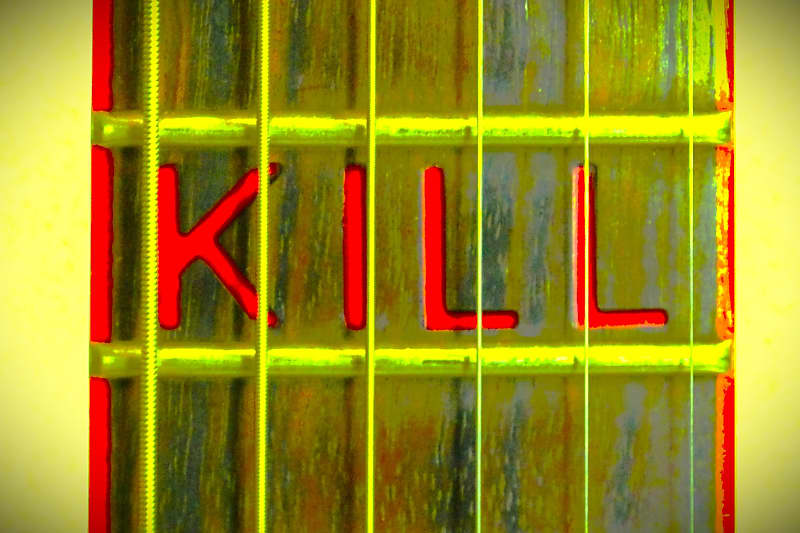 Dean Cadi “Kill” Rob Barrett Signature Black and Red Cannibal | Reverb