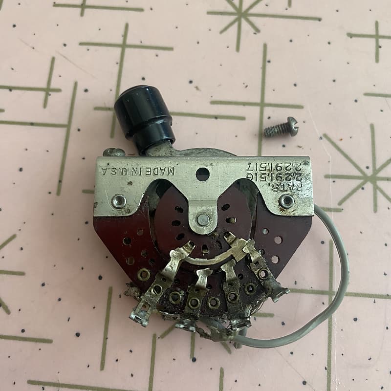 Vintage Fender Telecaster 3 way switch 1452 made in USA 1960s | Reverb