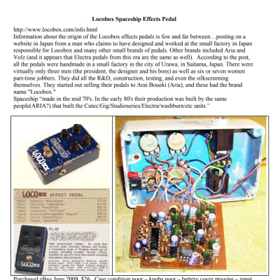 LOCO box Spaceship Flanger 80's -handmade in Japan | Reverb