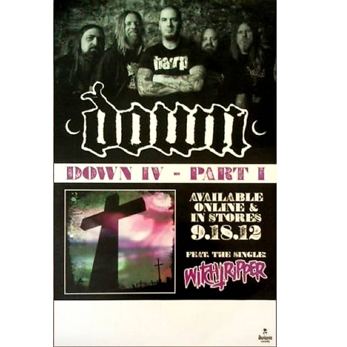 DOWN - IV Ltd Ed Rare Tour Poster! PANTERA CORROSION OF | Reverb