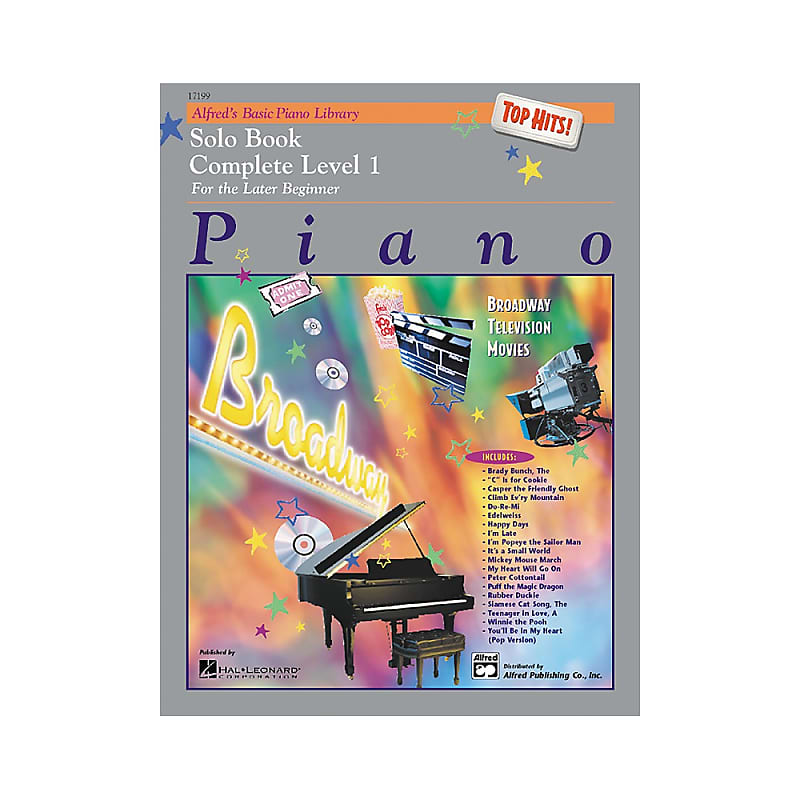 Alfred Alfred's Basic Piano Course Top Hits! Solo Book | Reverb