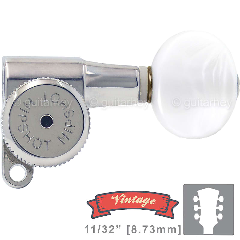 NEW Hipshot Vintage L3+R3 LOCKING Mini Tuners Small Oval | Reverb