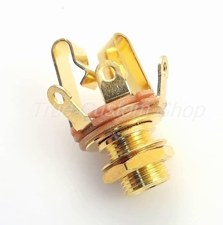 True Custom Shop® GOLD 1/4" SWITCHCRAFT Output Jack for | Reverb
