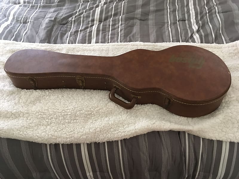 Gibson Les Paul Guitar Case 1980s/1990s Vintage Brown Pink | Reverb