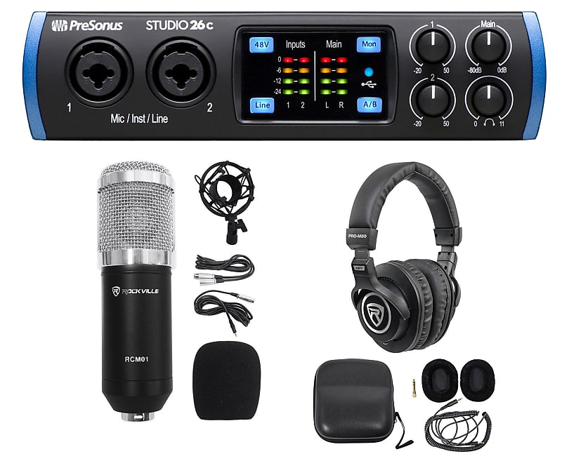 Presonus STUDIO 26C 2x4 USB-C Audio MIDI Recording | Reverb