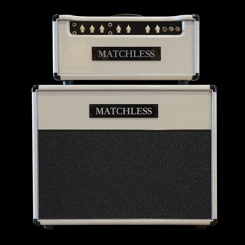 Matchless HC-30 Sparkle White Head and matching ESD: 212 Cab | Reverb