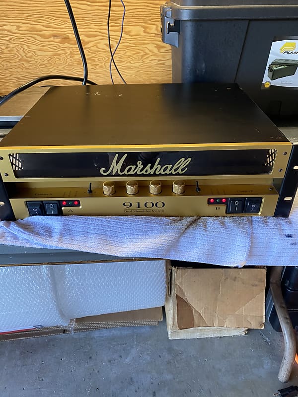 Marshall Dual Mono Block Power Amplifier 9100 | Reverb