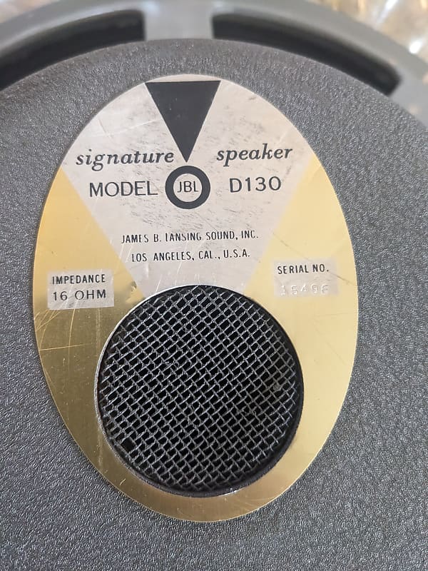 JBL D130 Vintage Speaker 16 ohms | Reverb