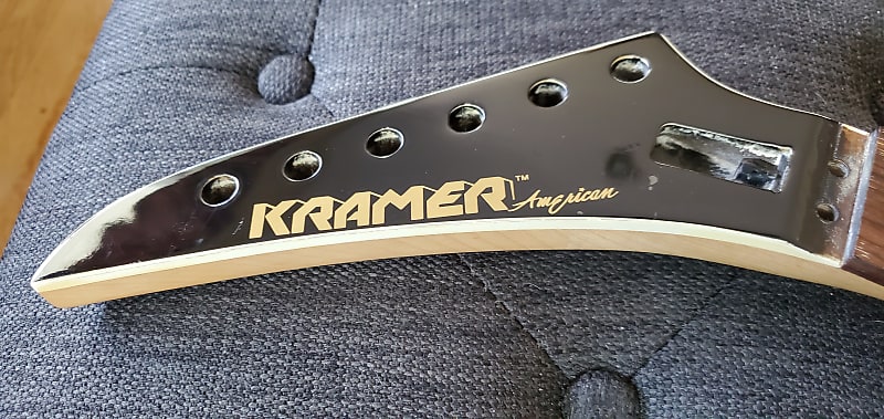 kramer Neck NOS Rosewood Left/Reverse Bound Headstock Inlay | Reverb