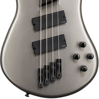 Spector NS Dimension 4 Bass Guitar - Black and Blue Gloss | Reverb