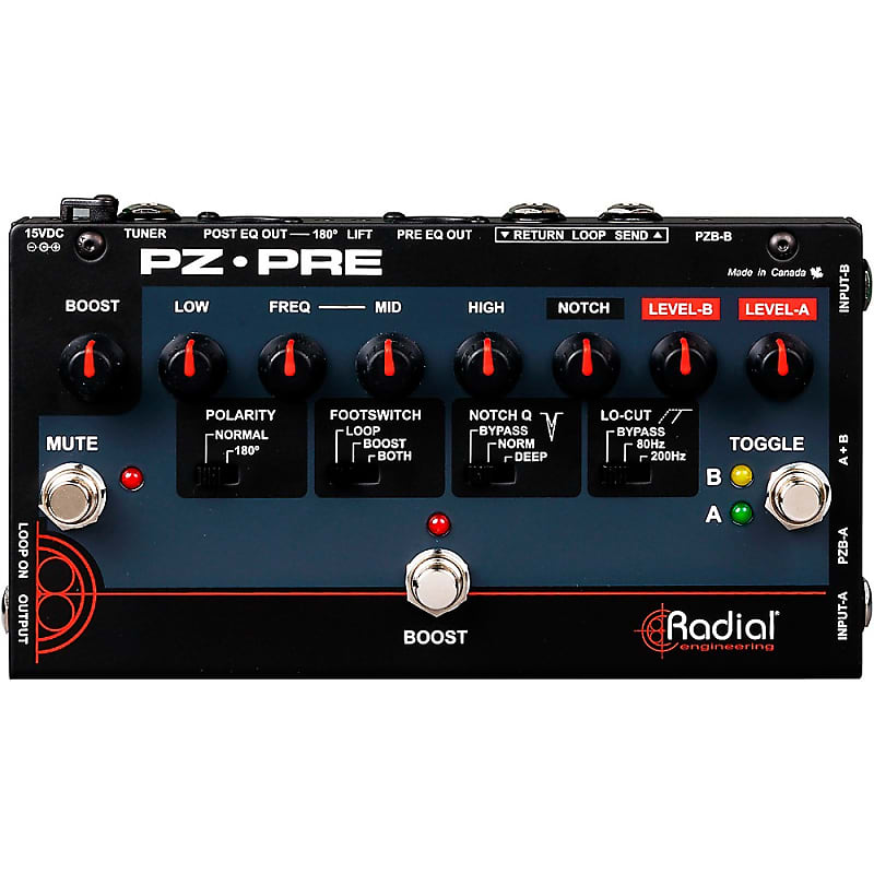 Radial Engineering Tonebone PZ-Pre Acoustic Direct Box Preamp | Reverb