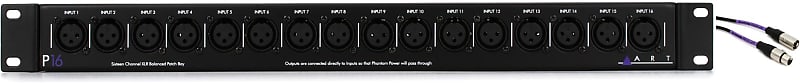 ART P16 16-channel XLR Balanced Patchbay Bundle with Pro Co | Reverb