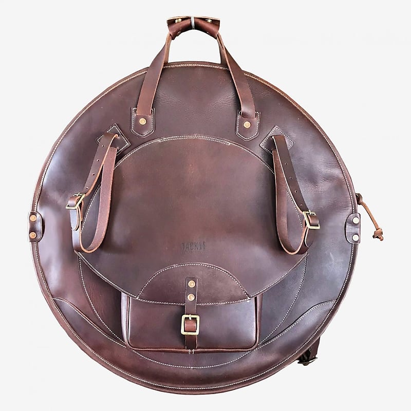 Tackle 22" Leather Cymbal Bag (Brown) | Reverb