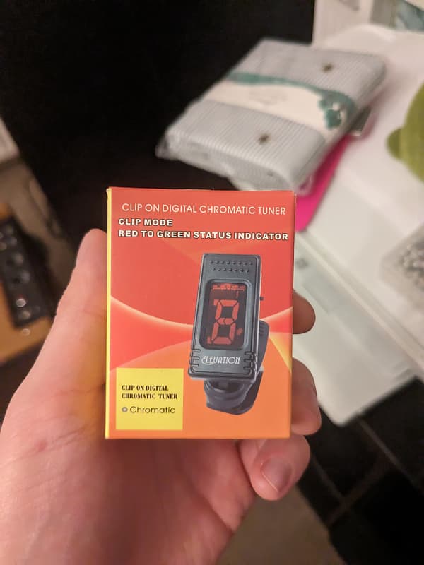 Elevation Clip-On Tuner Early 2000s - Black | Reverb